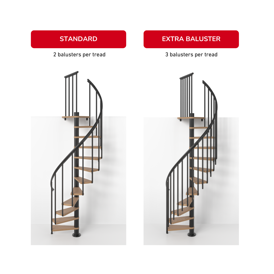 DOLLE CALGARY 47" Standard Spiral Staircase Kit | Staircase & Railing Store