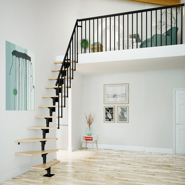 DALLAS Quarter Turn Modular Staircase Kit - Staircase & Railing Store