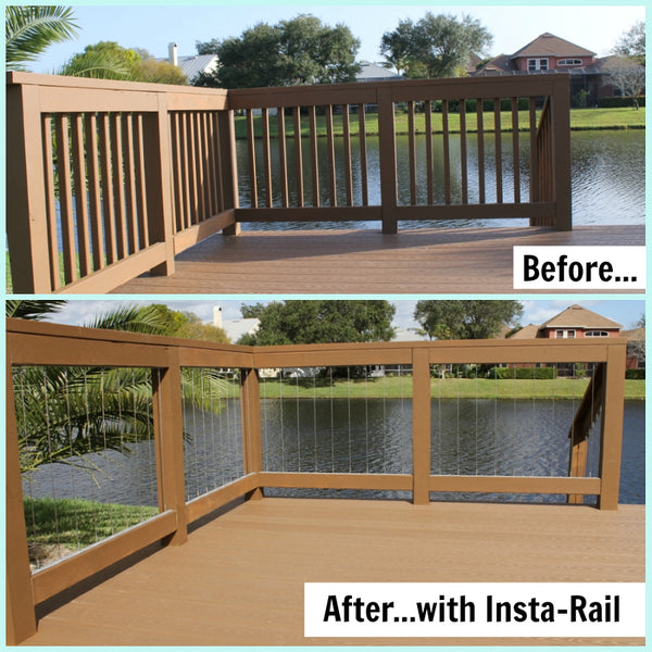 Insta-Rail® 42" Vertical Cable Railing System Kit | Staircase & Railing ...