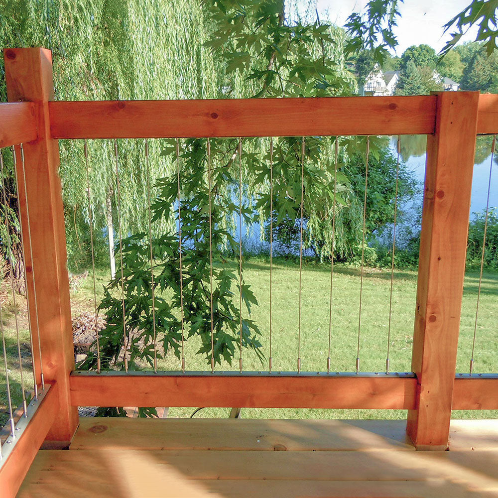 Insta-Rail® 42" Vertical Cable Railing System Kit | Staircase & Railing ...