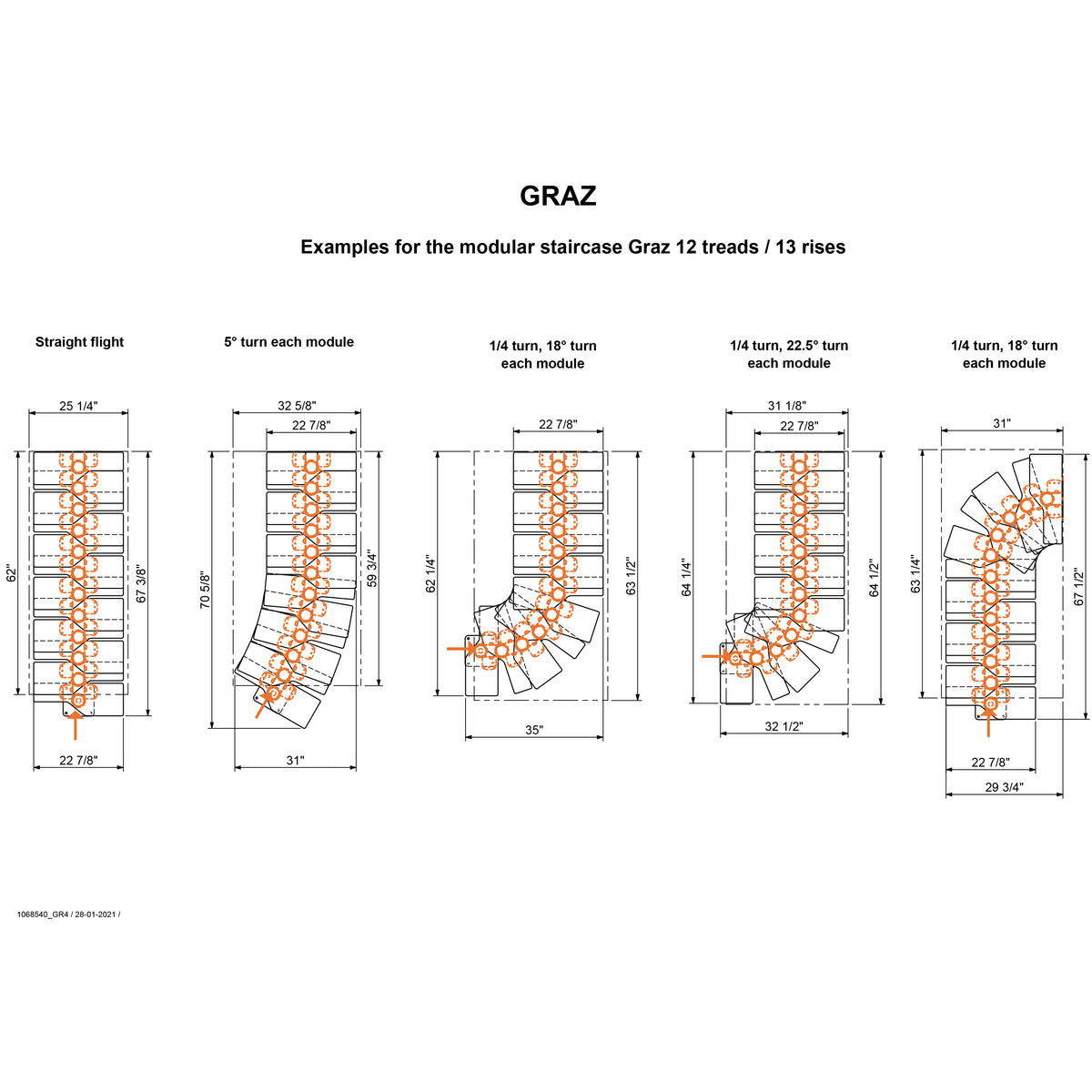 DOLLE GRAZ Modular Staircase Kit | Staircase & Railing Store